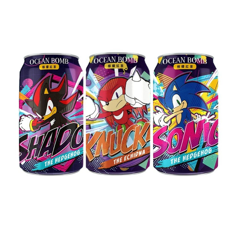 Ocean Bomb Sonic The Hedgehog Lemon Tea 330ml (Taiwan)