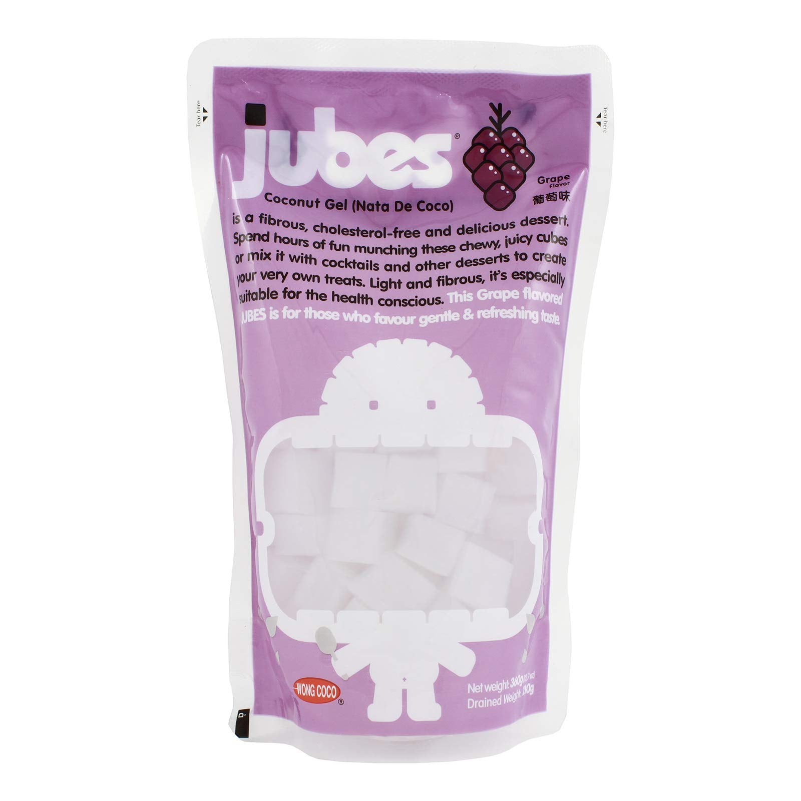 Jubes Coconut Gel Grape Flavor (Indonesia)