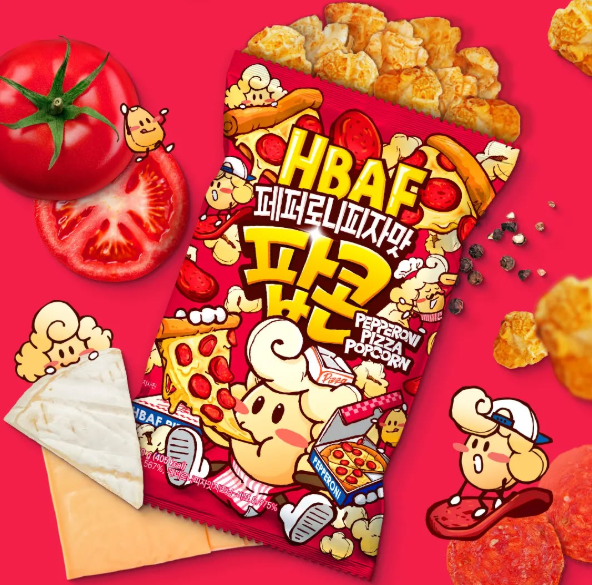 HBAF- Pepperoni Pizza Popcorn 80g (Korea)