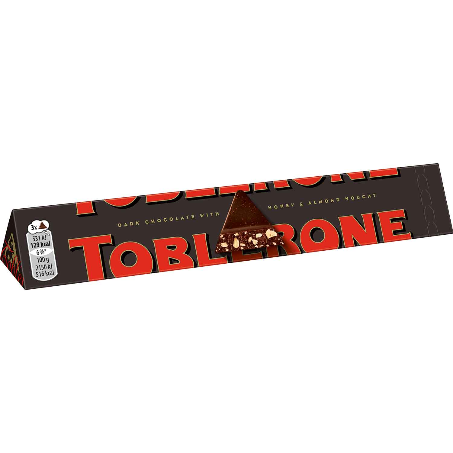 Toblerone Dark Chocolate With Honey & Almond Nougat